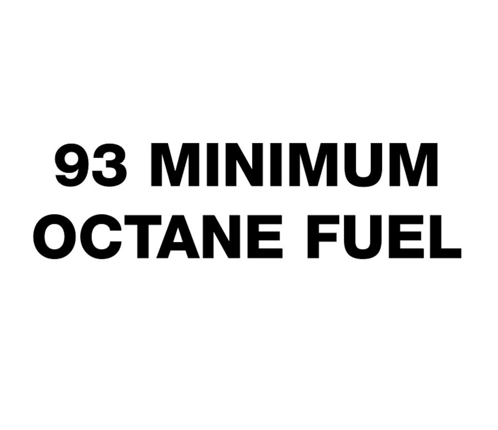 93 Octane Fuel Sticker - Etsy