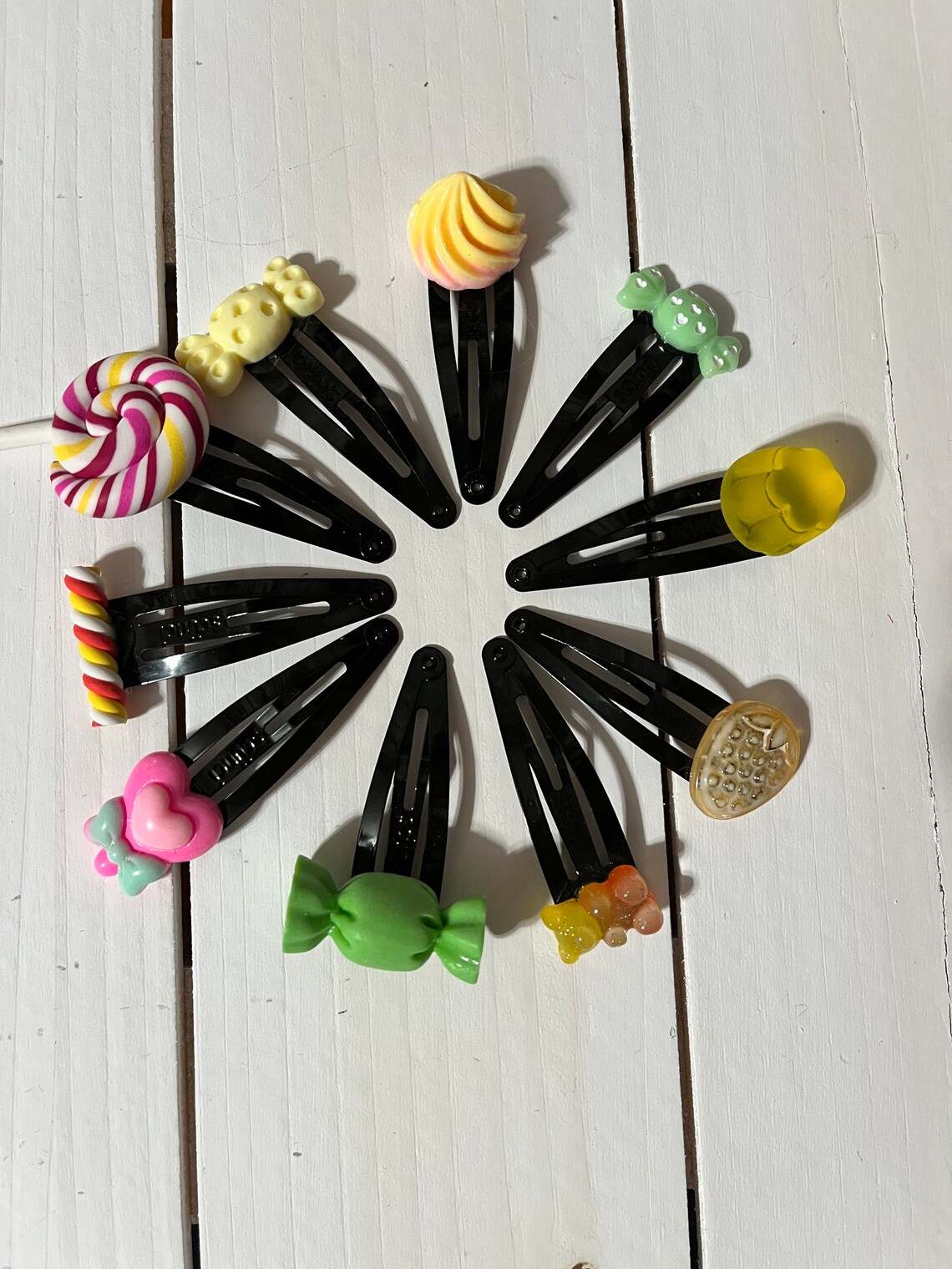 Candy Hair Clips Set of 10 Halloween Costume - Etsy