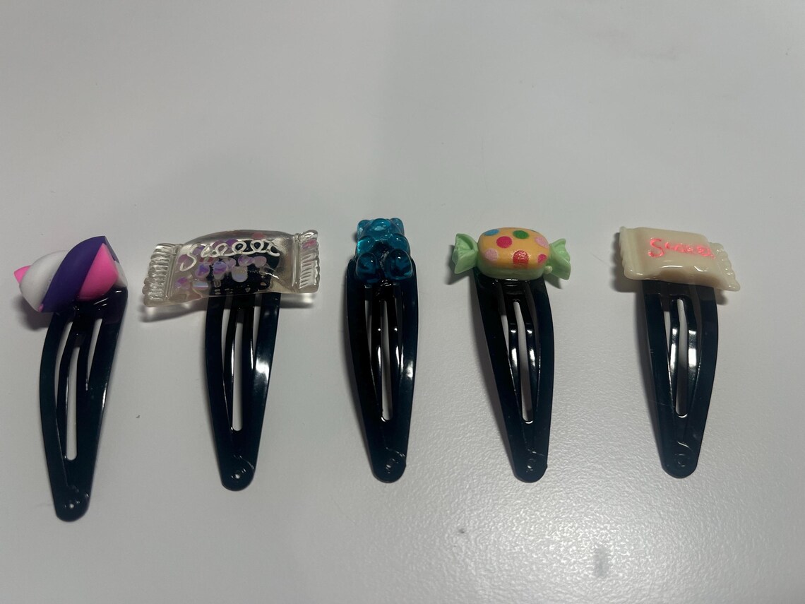 Candy Hair Clips, Set of 10, Halloween Costume - Etsy
