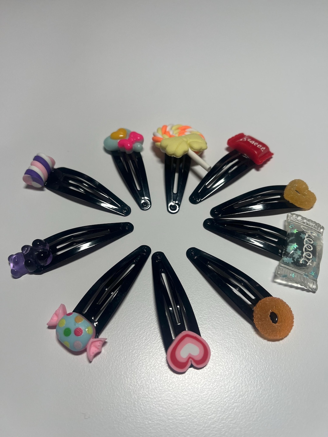 Candy Hair Clips, Set of 10, Halloween Costume - Etsy