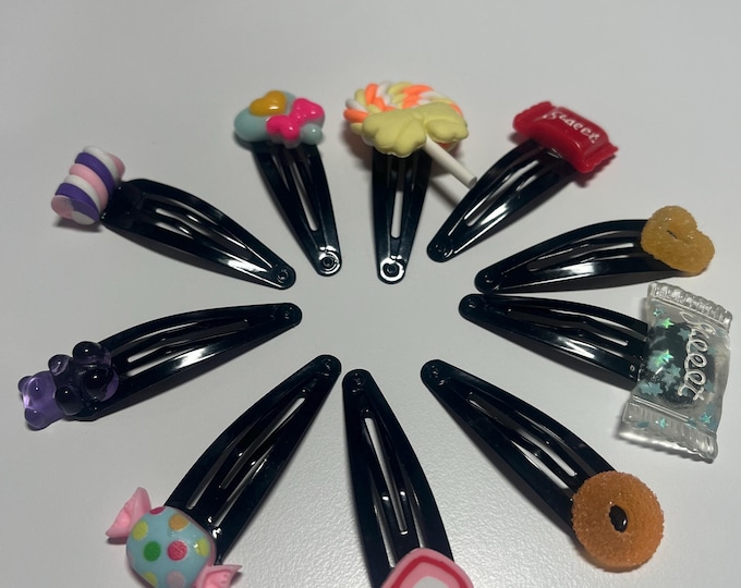 Candy Hair Clips, Set of 10, Halloween Costume - Etsy