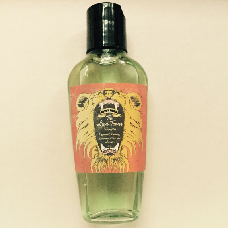 Lion Tamer Natural Shampoo Peppermint Rosemary Clove Cinnamon Lavender ...