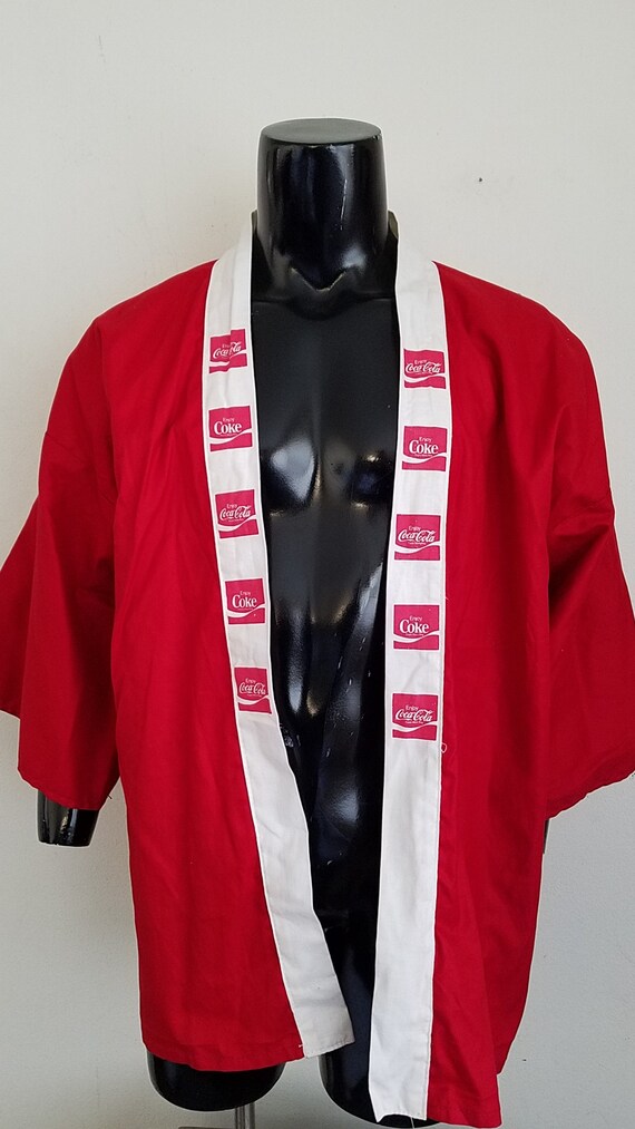 Rare Vintage Coca Cola Kimono Chef Robe - Gem