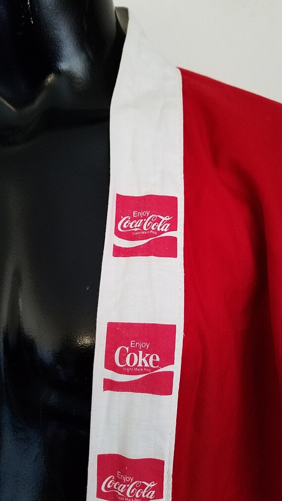 Rare Vintage Coca Cola Kimono Chef Robe - Gem
