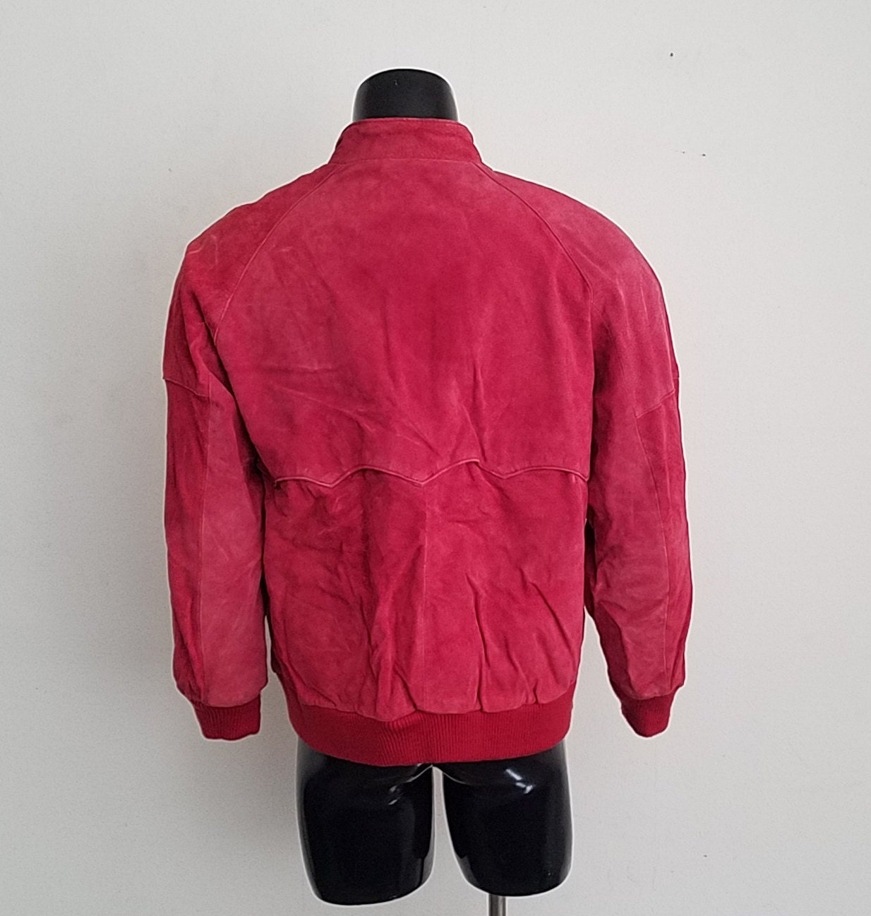 Vintage Pig Skin Leather Jacket Sz. L | Etsy