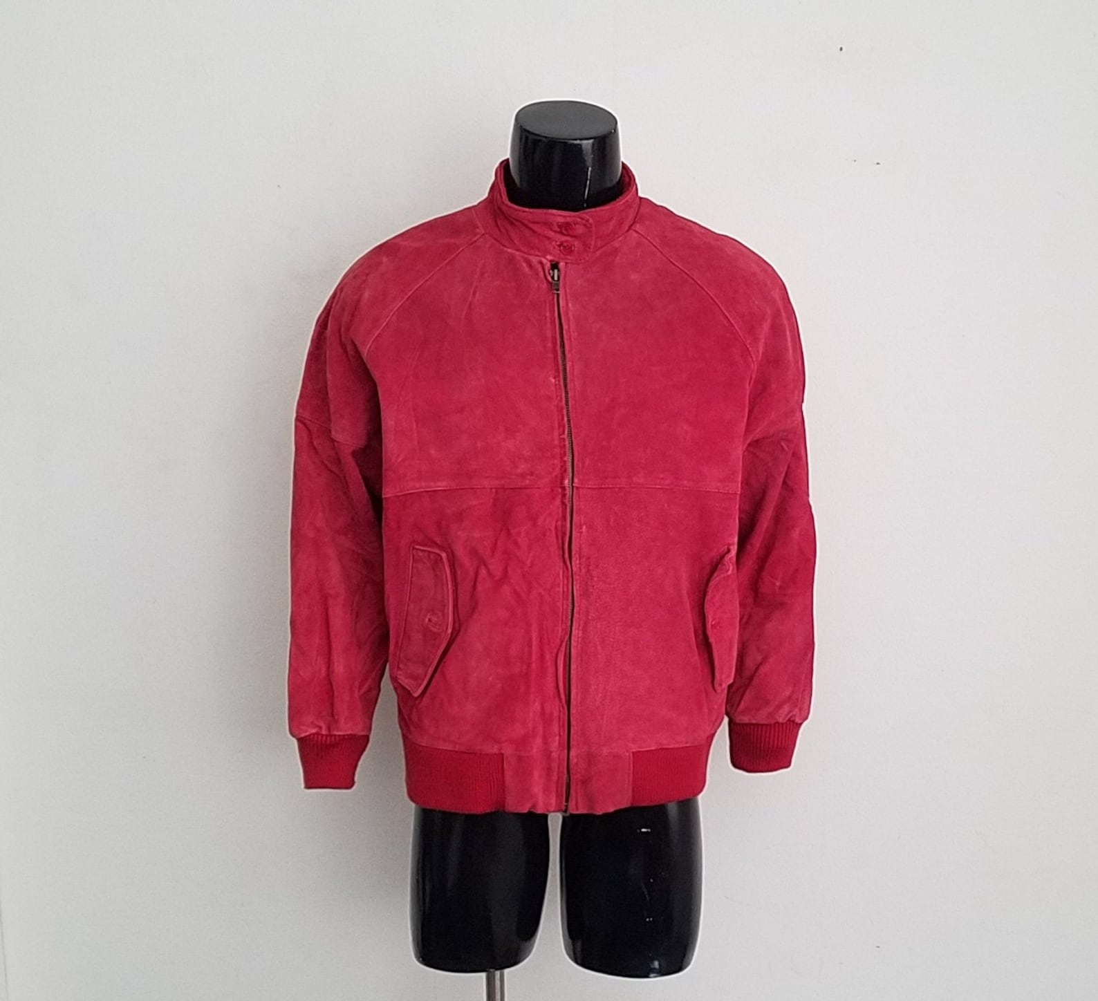 Vintage Pig Skin Leather Jacket Sz. L | Etsy