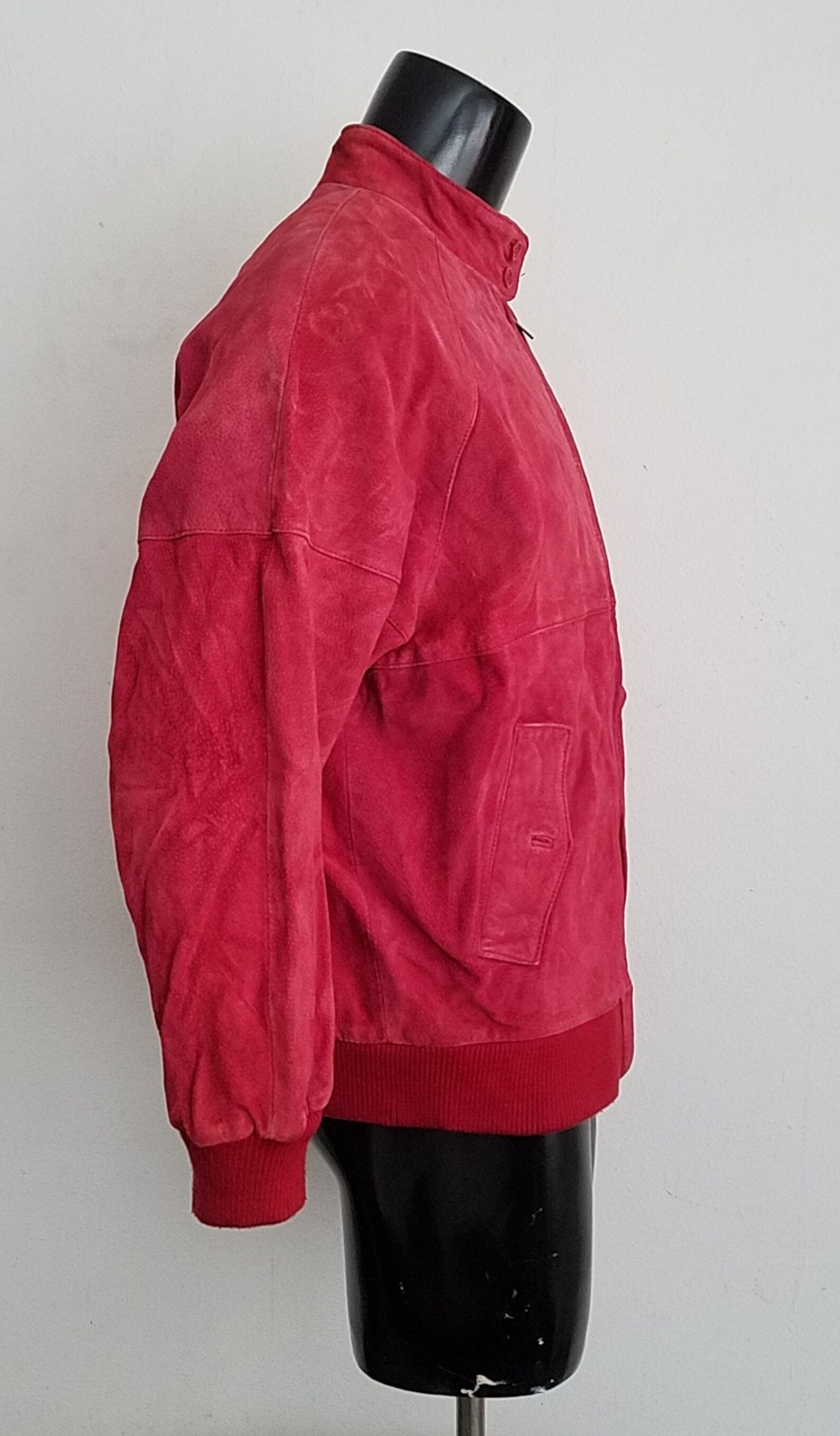 Vintage Pig Skin Leather Jacket Sz. L - Etsy
