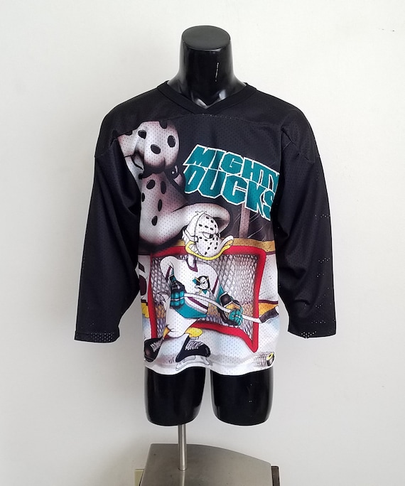 Vintage Anaheim Mighty Ducks CCM Graphic Hockey Jesey… - Gem