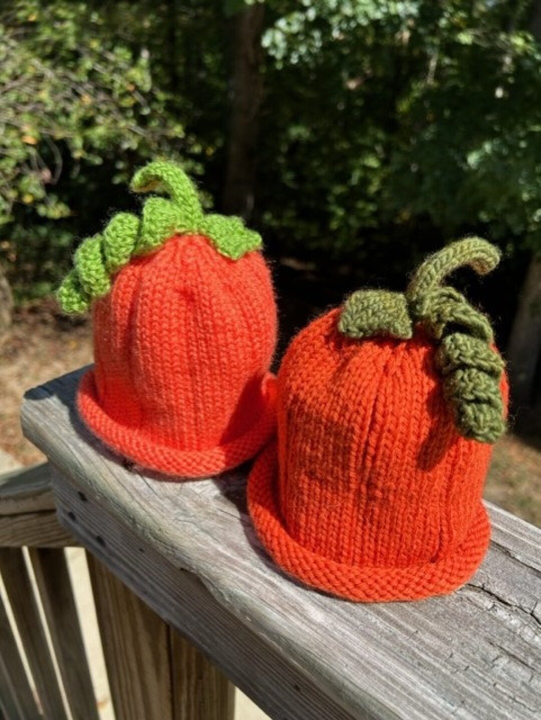 Pumpkin Hat, Fall Child Hat, Hand Knit in USA - Etsy