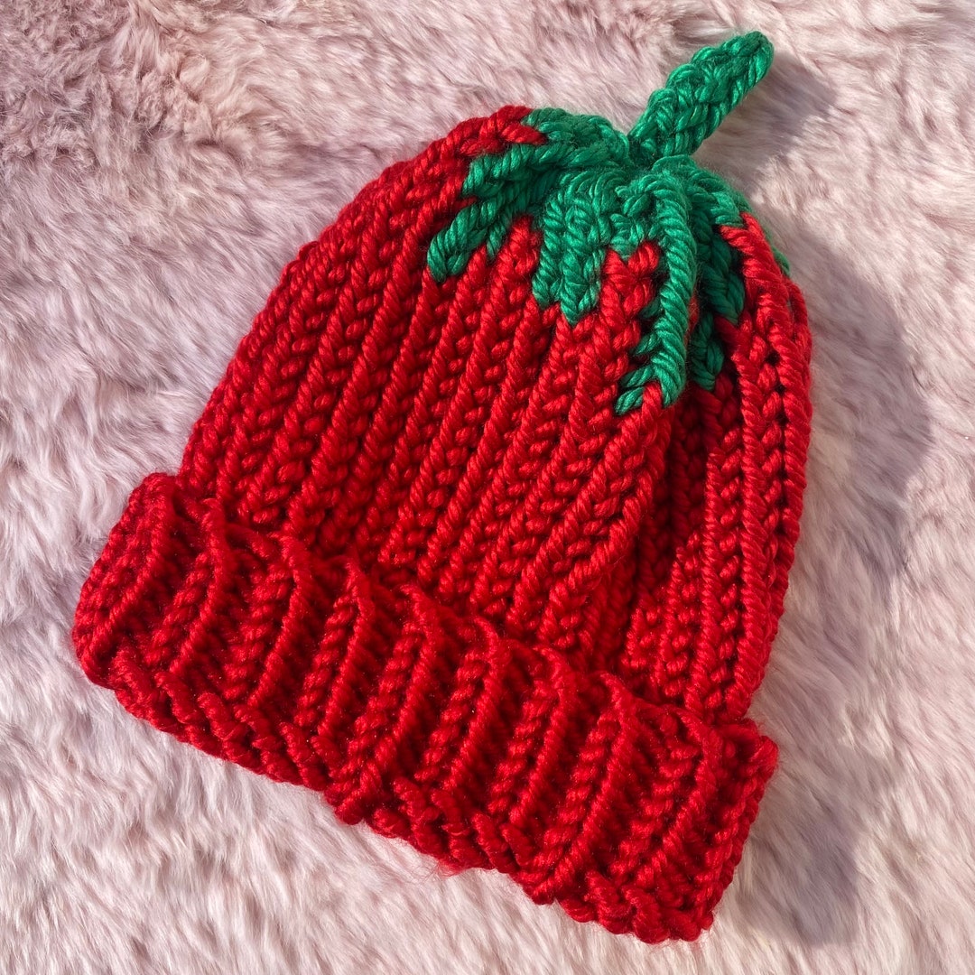 Knitted Tomato Hat - Etsy