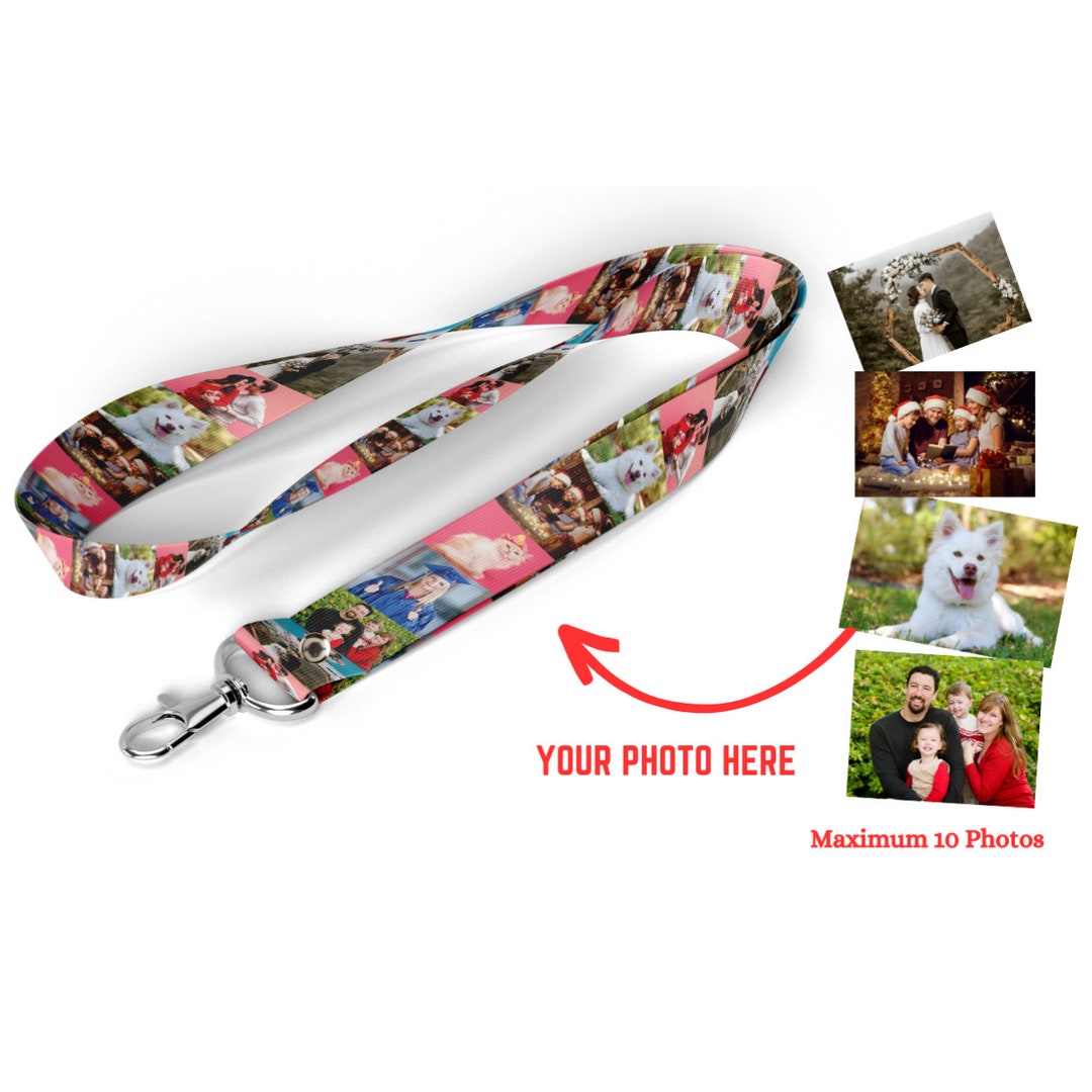 Custom Photo Lanyard Collage Photo Lanyard Personalized Neck - Etsy