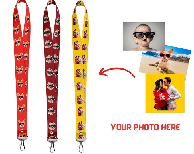 Custom Photo Lanyard, Breakaway Lanyard, Personalized Neck Lanyard ...