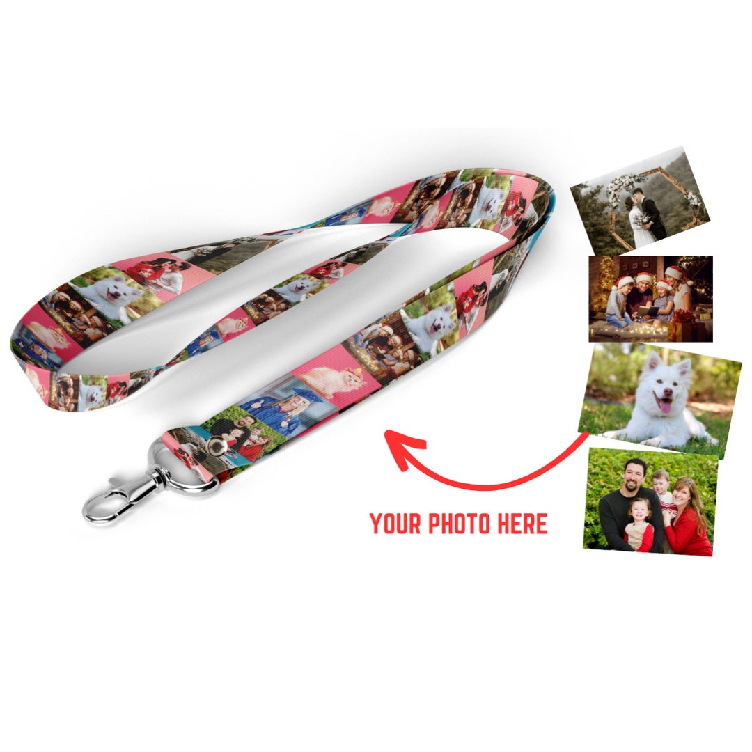 Custom Photo Lanyard, Collage Photo Lanyard, Personalized Neck Lanyard ...