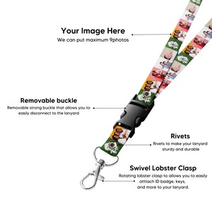 Custom Photo Lanyard, Collage Photo Lanyard, Personalized Neck Lanyard ...