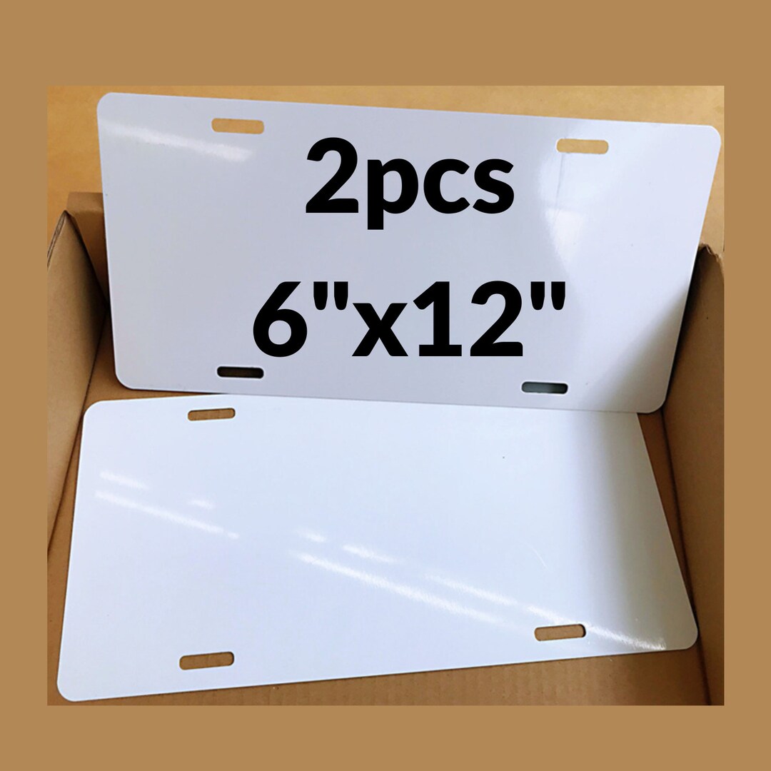 2510 or 20pcs Sublimation License Plate Blank Front - Etsy
