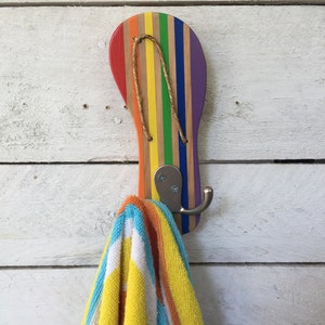 Rainbow Wall Decor, Pool Towel Hooks, Outdoor Shower Rack, Pride Decor ...