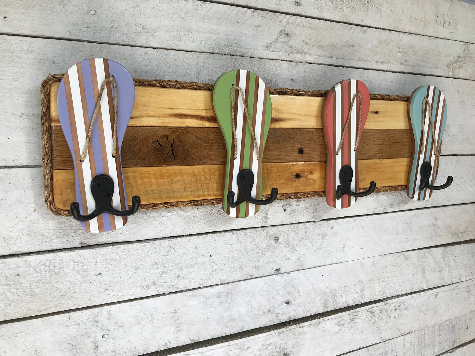Outdoor Beach Decor Pool Towel Rack Beach Towel Hooks - Etsy