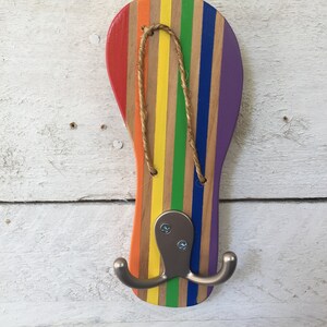 Rainbow Wall Decor, Pool Towel Hooks, Outdoor Shower Rack, Pride Decor ...
