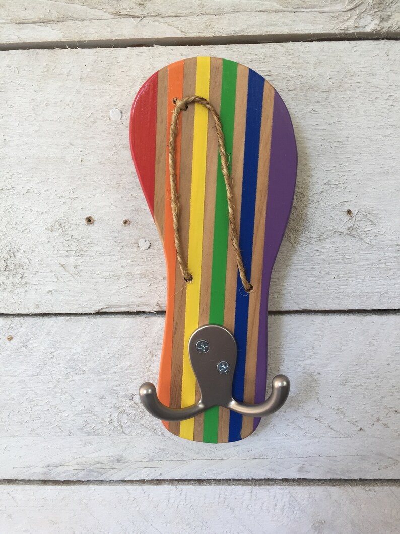 Rainbow Wall Decor, Pool Towel Hooks, Outdoor Shower Rack, Pride Decor ...
