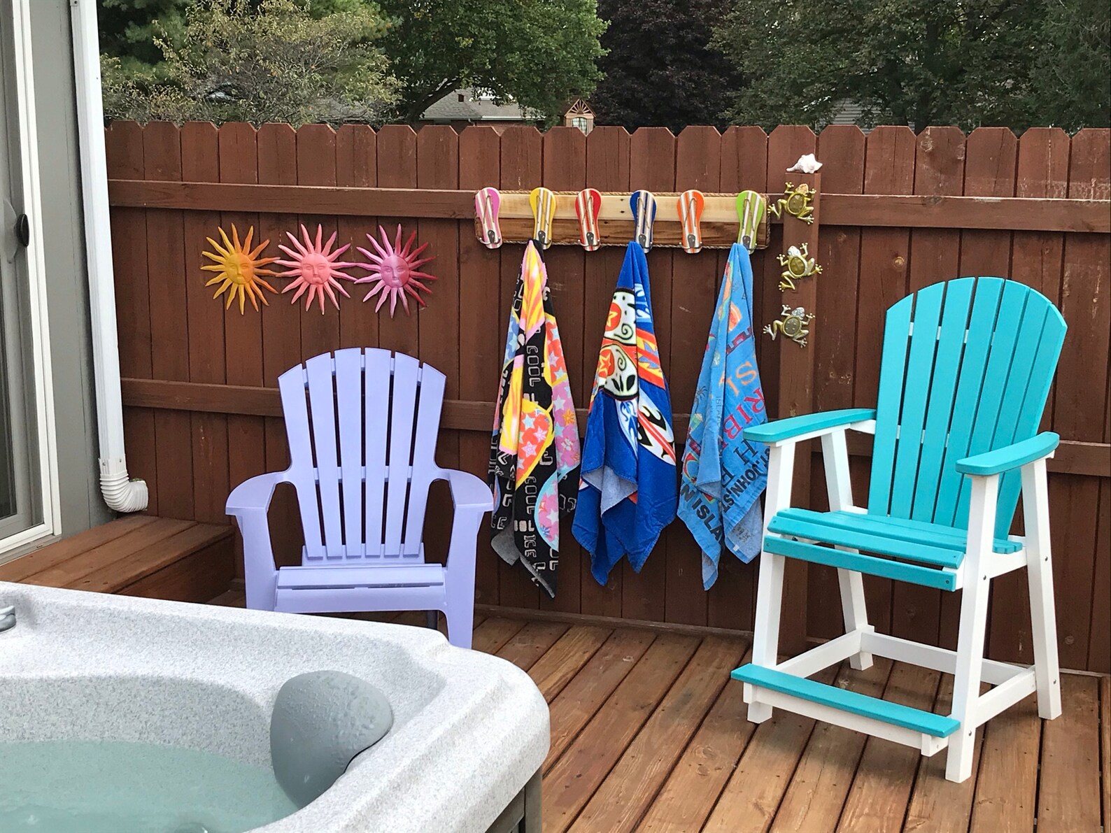 Outdoor Beach Decor Pool Towel Rack Beach Towel Hooks - Etsy