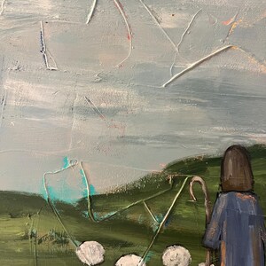 Original Landscape Our Faithful Shepherd Painting by Pam Killerlain 30 ...