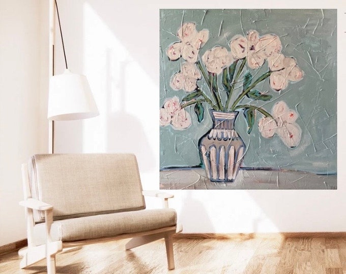 Original Painting the Shepherd’s Flock Pam Killerlain 36 X 36 Inch ...