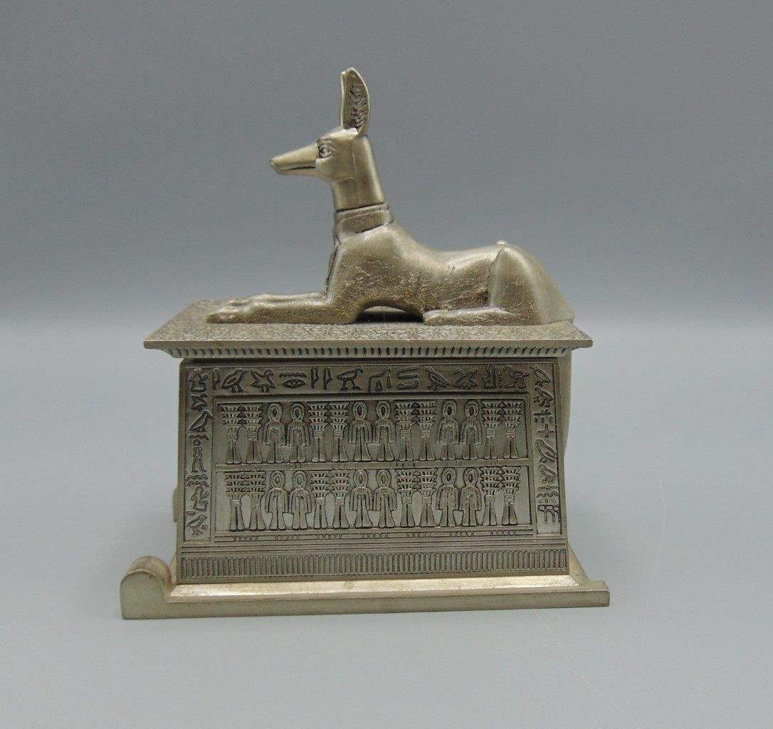 Anubis Pewter Metal Trinket Box Egipto Dios egipcio | Etsy