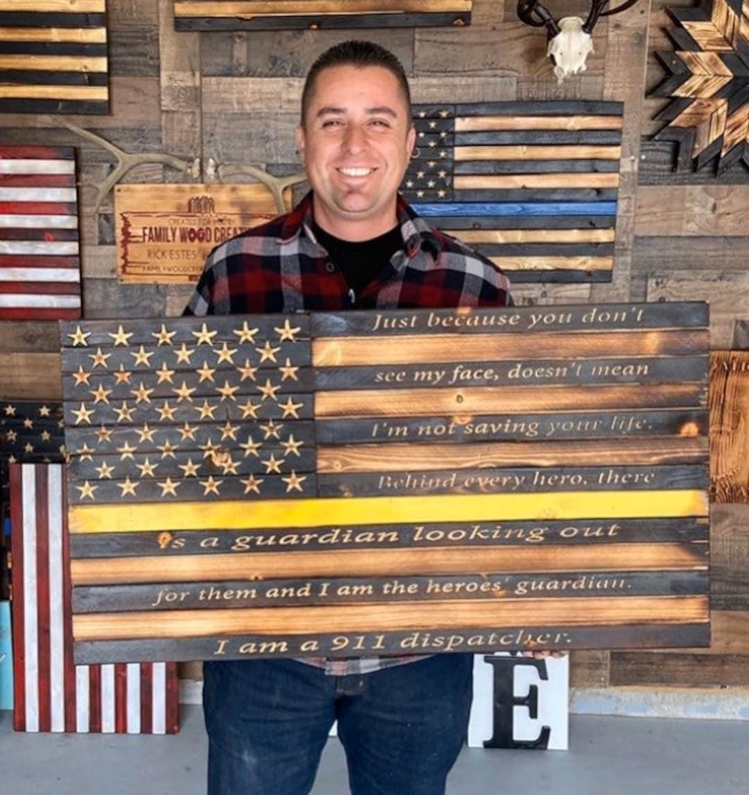 911 Dispatcher Flag With Wording - Etsy