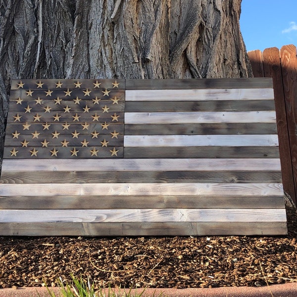Rustic Flag - Etsy