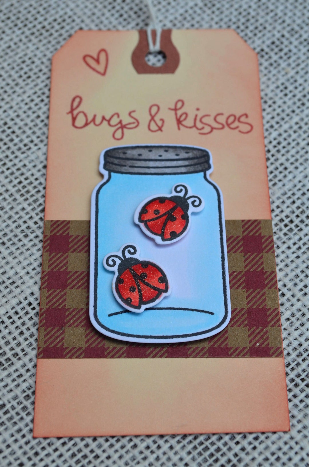 Gift Tags Lady Bug Gift Tags Mason Jar Gift Tag Mason Jar - Etsy