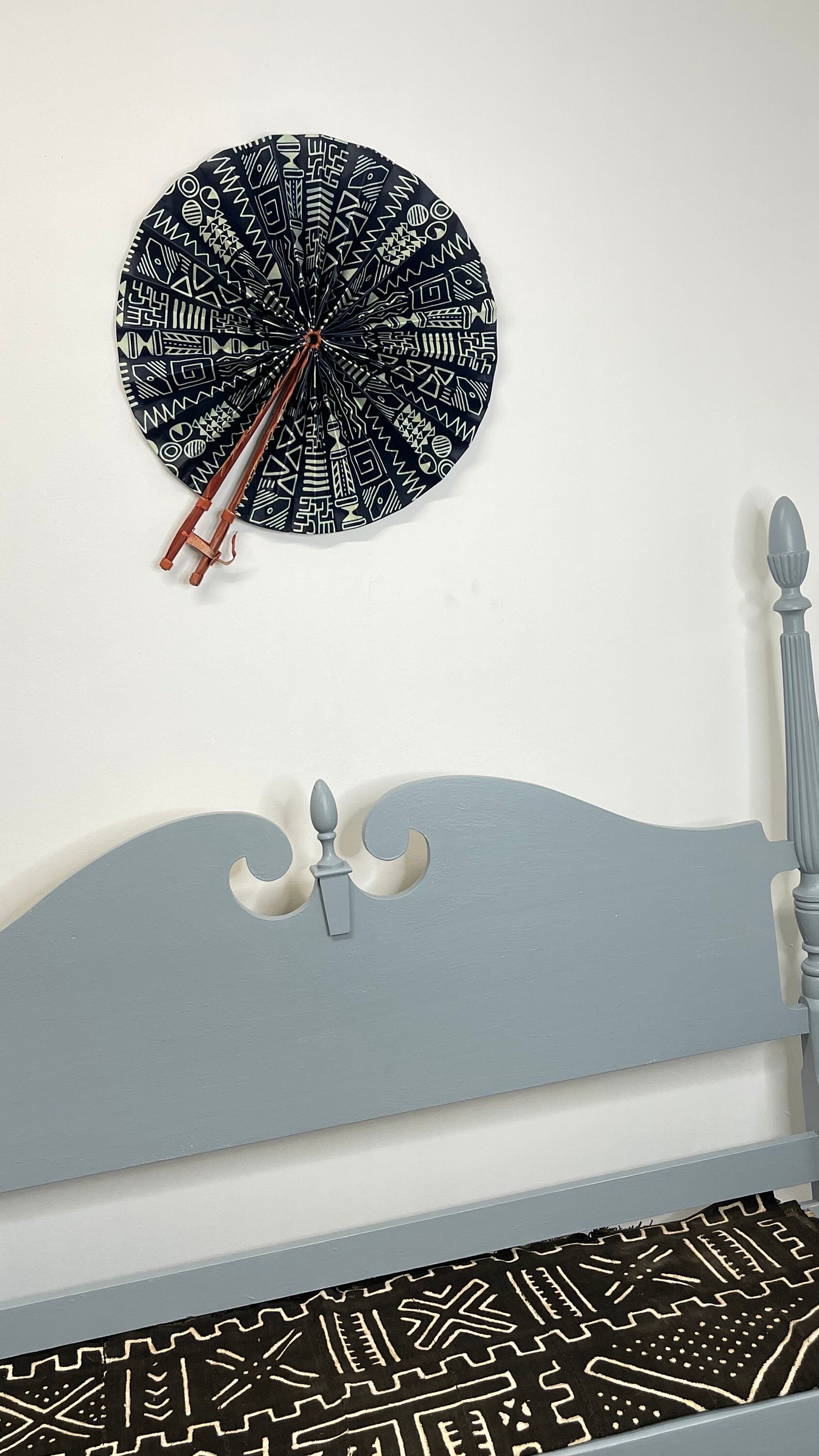 Extra Large African Print Leather Decorative Wall Fan - Etsy