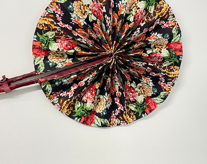 Extra Large African Print Leather Decorative Wall Fan - Etsy