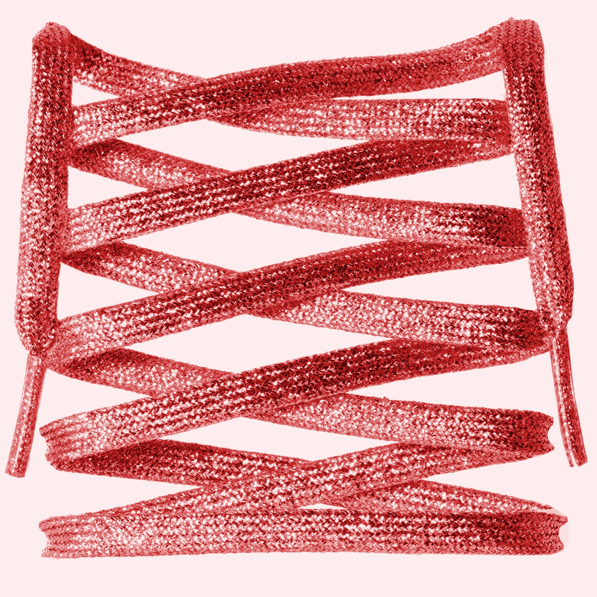 Litlaces Two Tone Full Threaded Metallic Flat Shoelaces for | Etsy