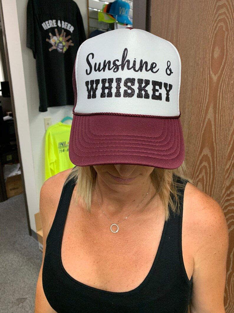 Sunshine & WHISKEY - Trucker Hat - Etsy