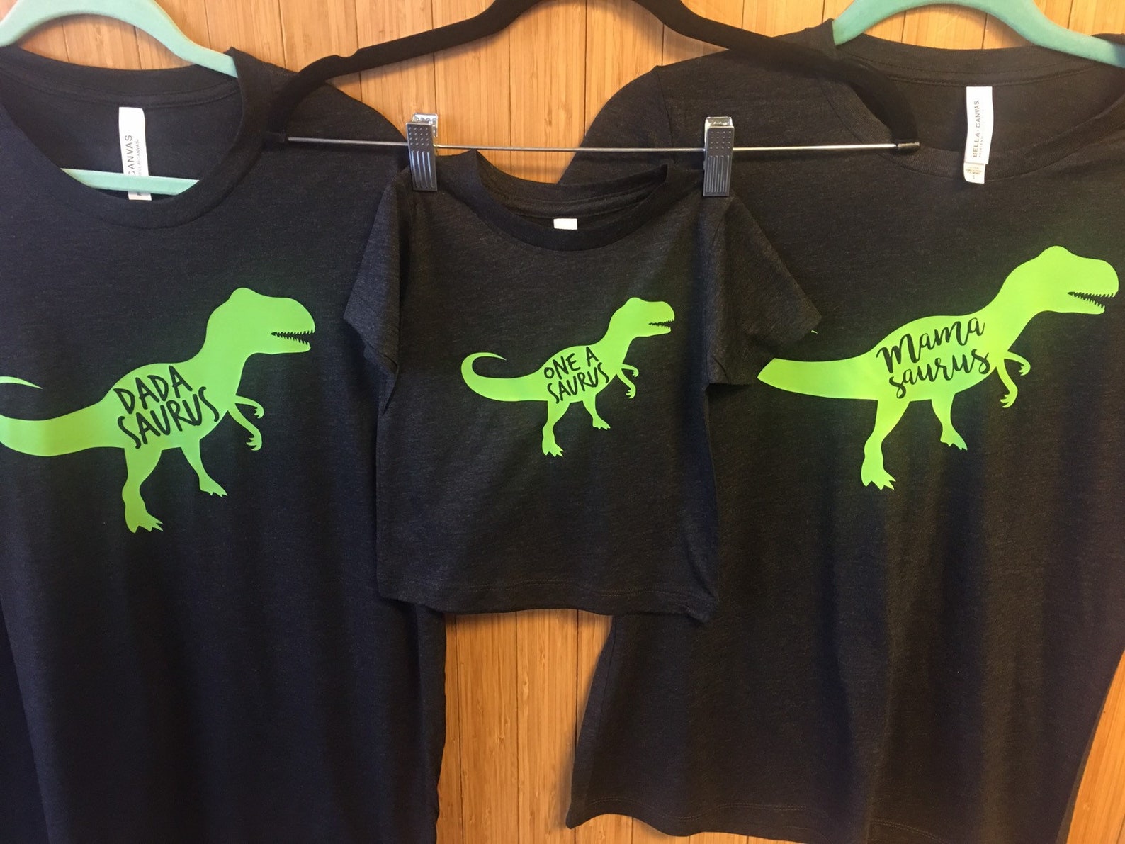 One-a-saurus Family Shirt Set | Etsy