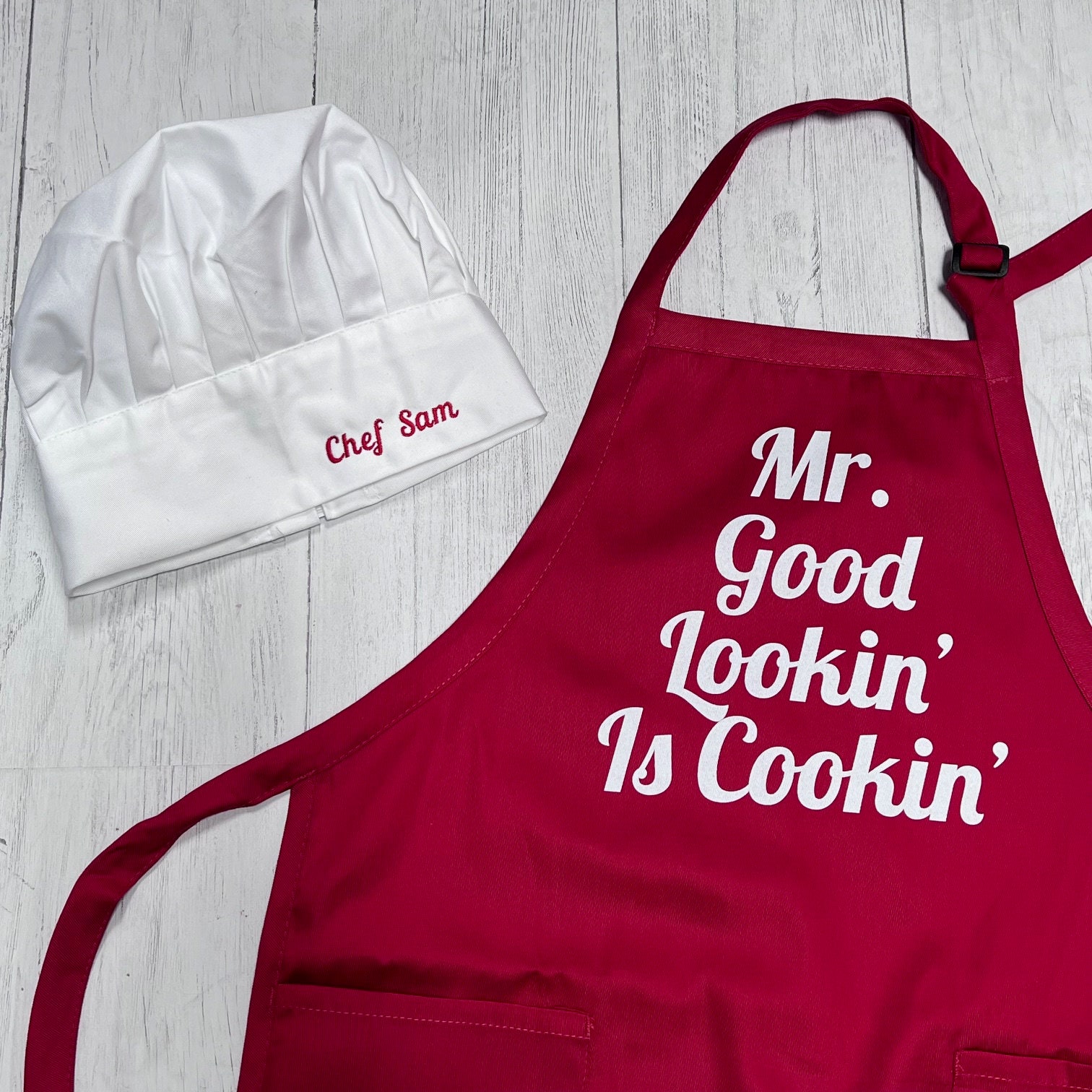 Custom Adjustable Chef Hat - Embroidered Name, Chef Gift, Custom Chef ...
