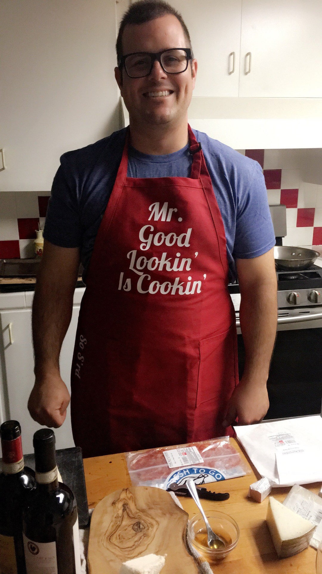Mr Good Lookin is Cooking Apron - Etsy