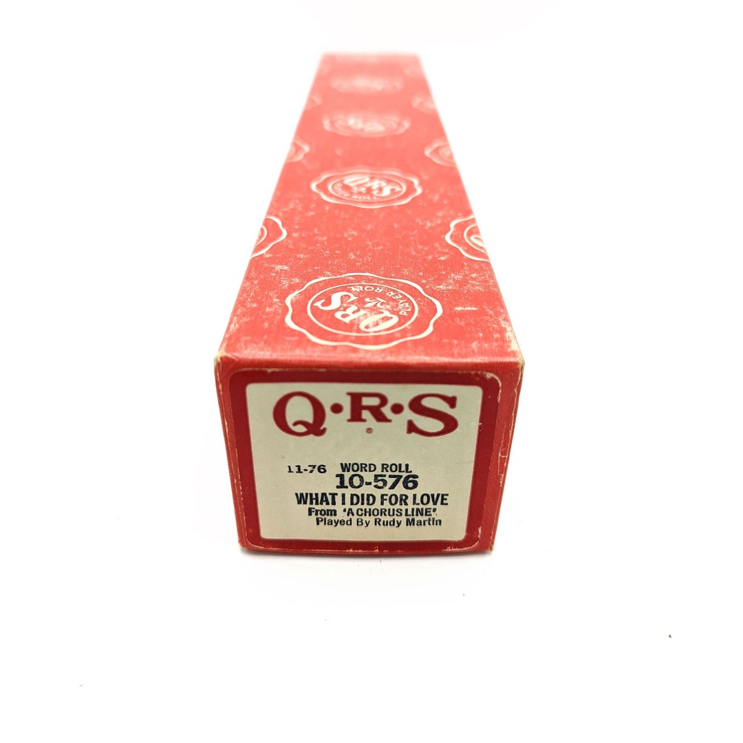 QRS Piano Roll Antique Sheet Music What I Did for Love A Chorus Line ...
