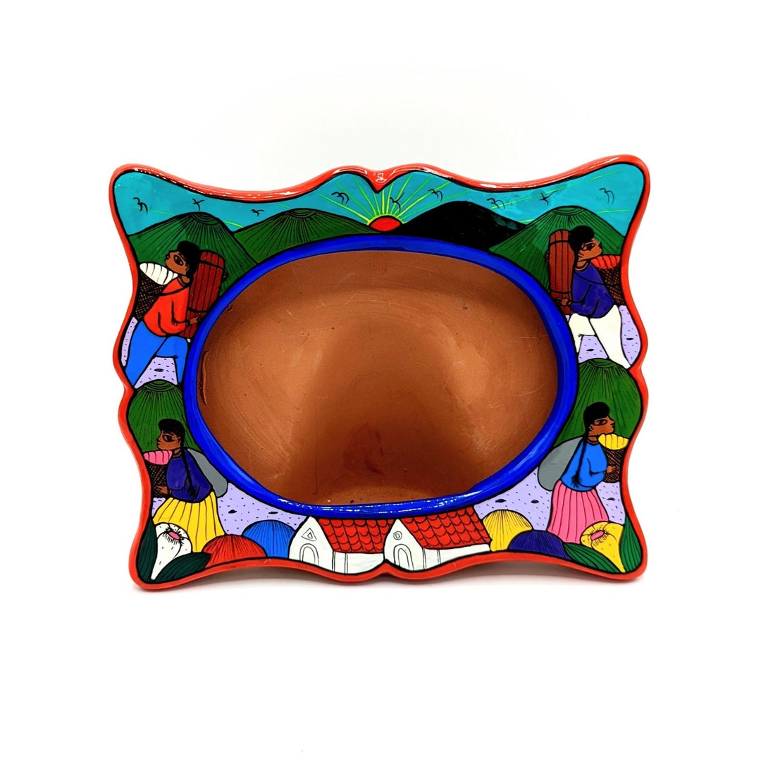 Mexico Redware Terracotta Pottery Photo Frame Guadalupe Ramírez Roldán ...