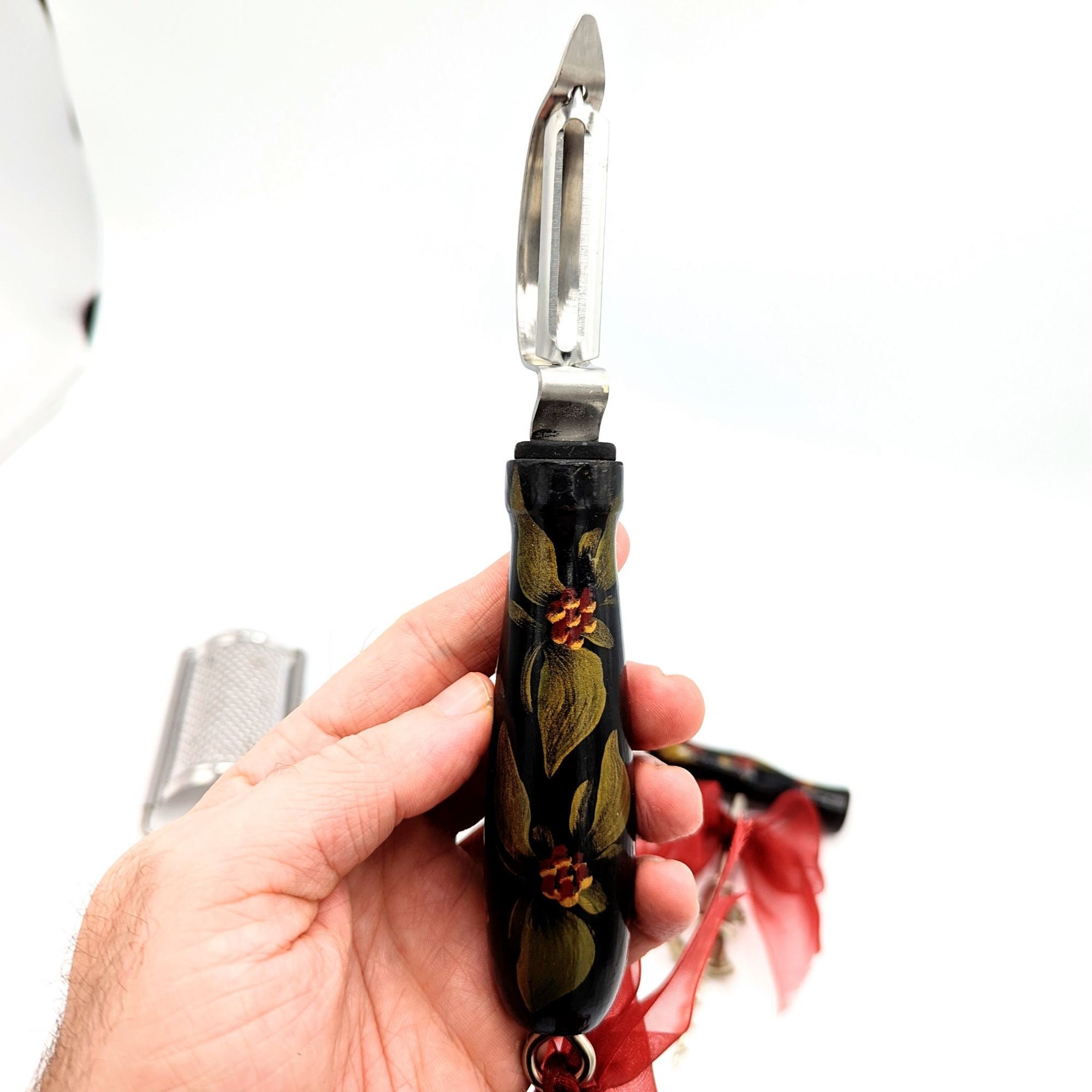 Vintage Hand Painted in Italy Hardwood Wooden Kitchen Utensil - Etsy