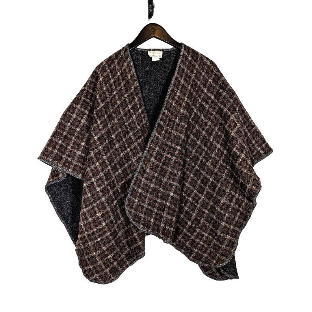 Boyne Valley Weavers Ruana Poncho Cape One Size Made in Ireland Cozy Wool Shawl - Etsy