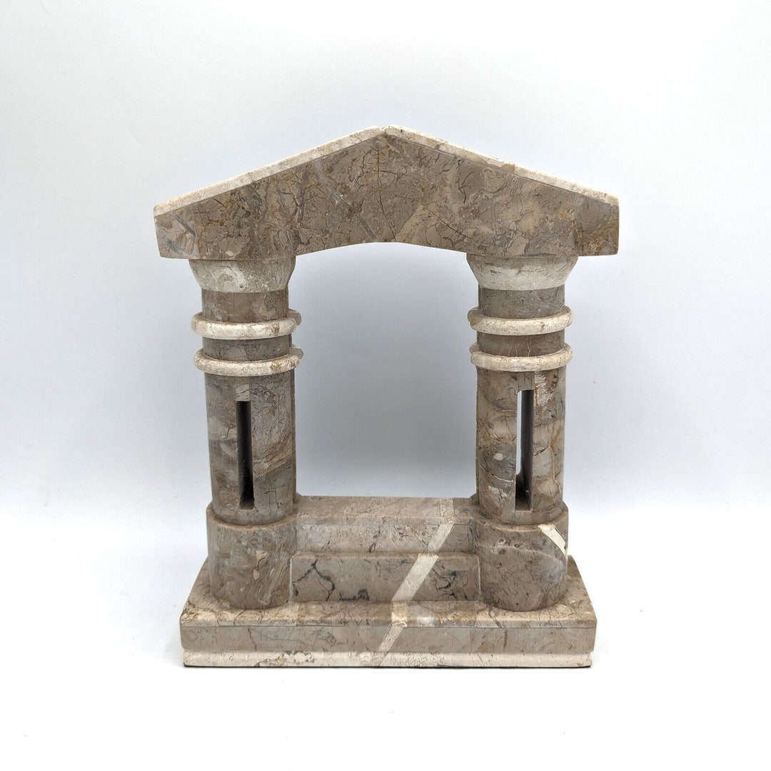 Renoir Designs Travertine Marble Photo Frame Roman Grecian 10 Tall ...