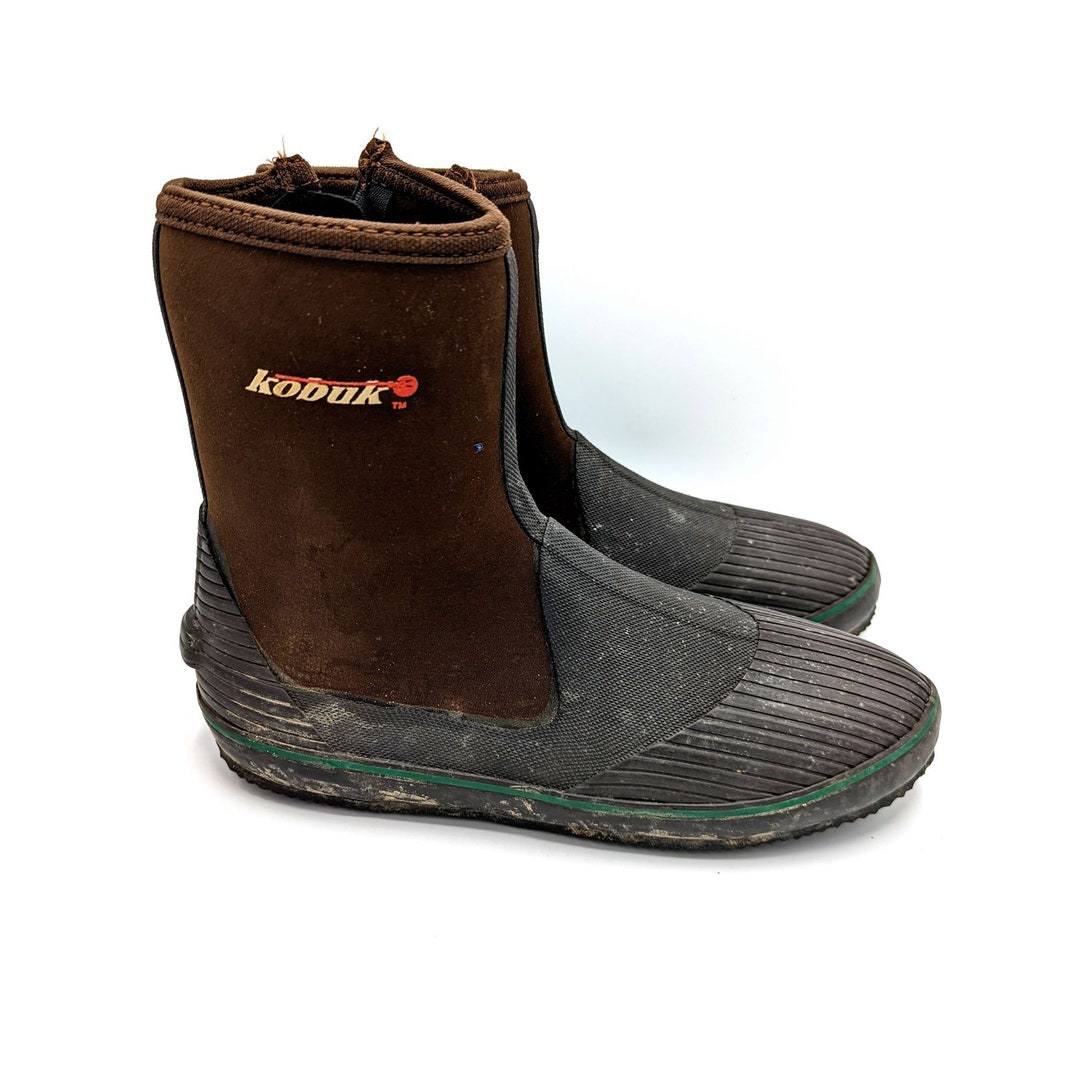 RARE Kobuk Neoprene Zip up Wading Muck Boots Men's Size 7 Brown ...