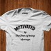 Motivated by the Fear of Being Average Unisex Tee Tshirt - Etsy