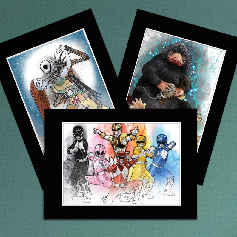 Power Rangers Inspired A4 Splash Print - Etsy