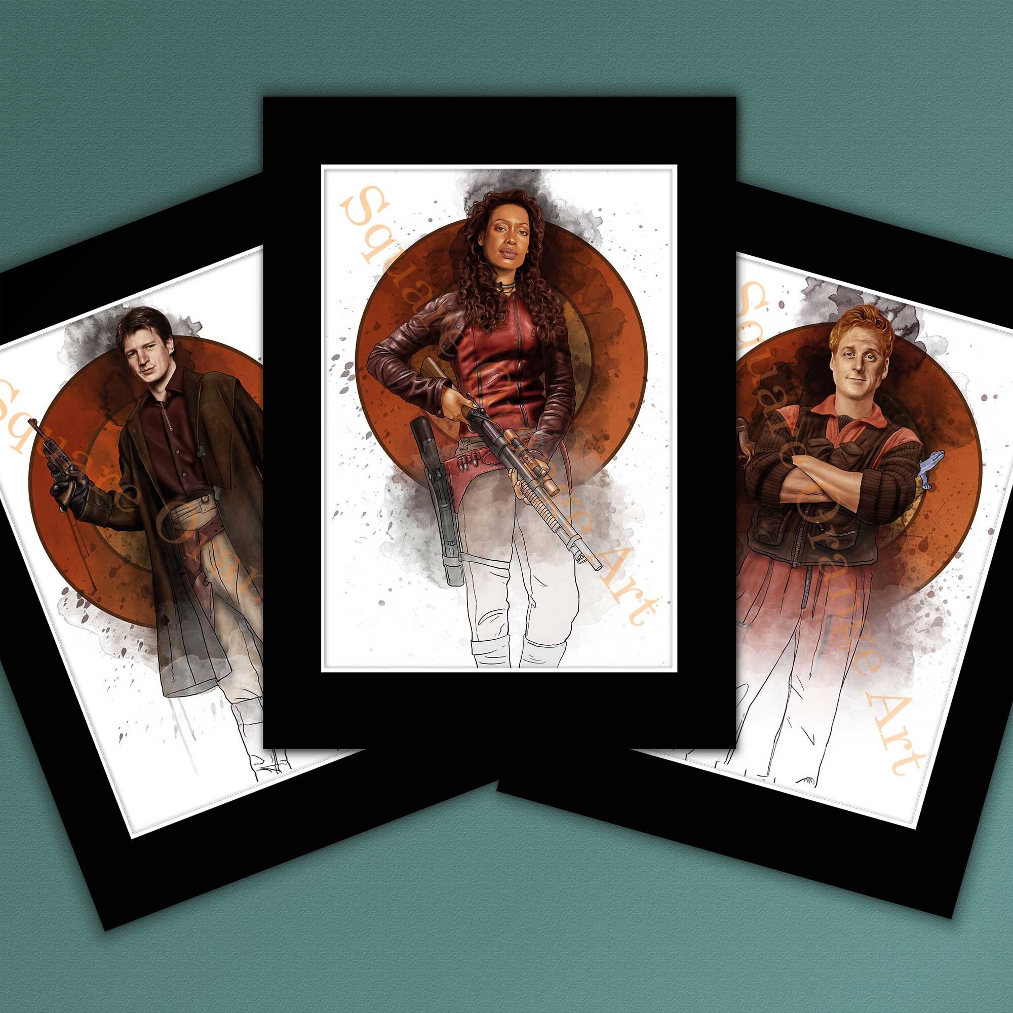 Firefly Zoe Inspired Splash Art A4 Print - Etsy