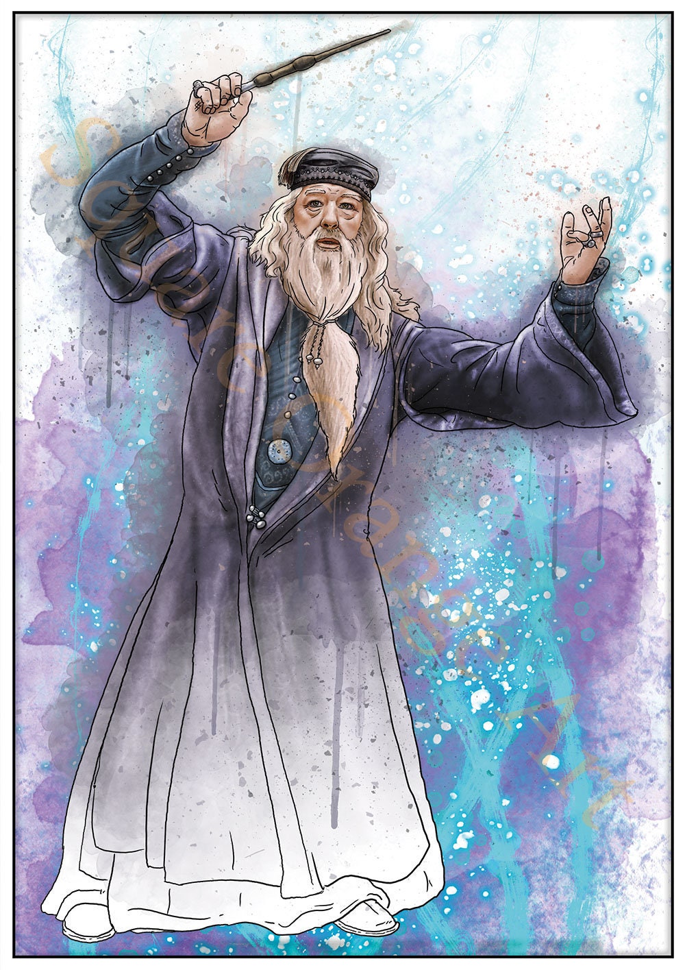 Draco Original Splash Fan Art A4 Print - Etsy