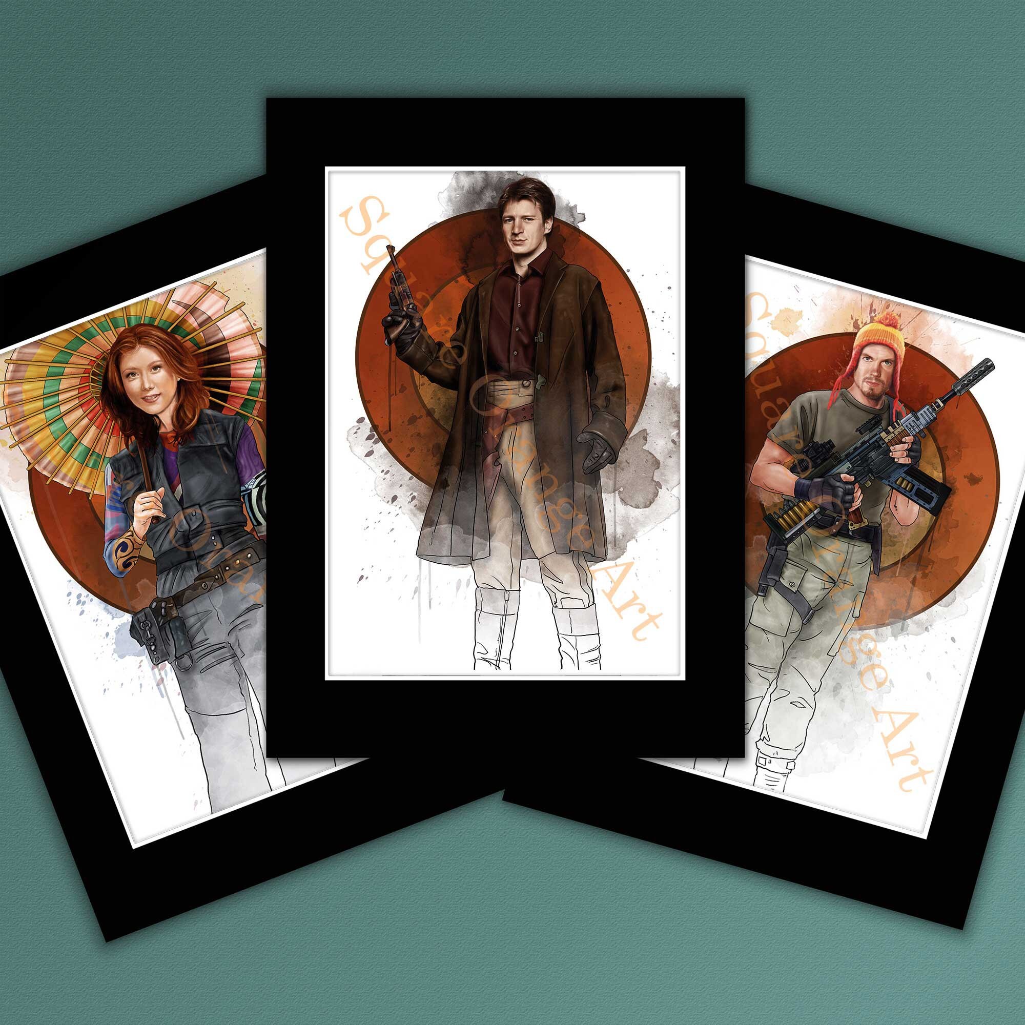 Firefly Mal Inspired Splash Art A4 Print - Etsy