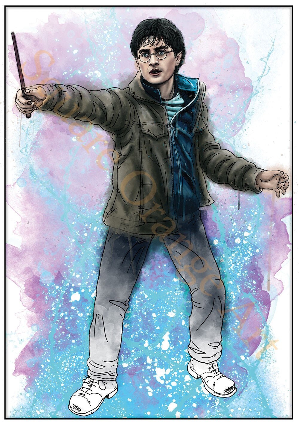 Draco Original Splash Fan Art A4 Print - Etsy