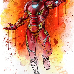 Power Rangers Inspired A4 Splash Print - Etsy